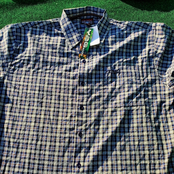 FUBU | Shirts | Mens Xxl Vintage Fubu Short Sleeve Button Down Shirt Blue Plaid New Wtags | Poshmark